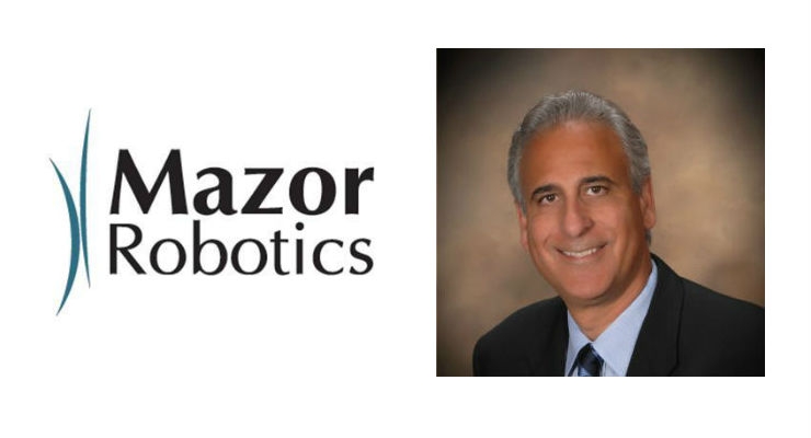 Mazor Robotics Appoints Industry Veteran as VP Business Develepment - ODT
